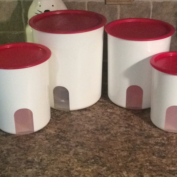 Tupperware | Kitchen | Tupperware 4 Piece Cannister Set | Poshmark
